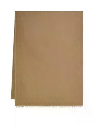 FERRAGAMO Gancini-pattern Frayed Scarf