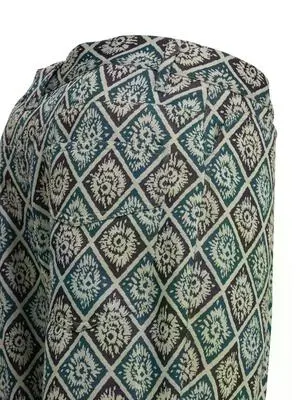 Needles Wide-leg Geometric Pattern Trousers