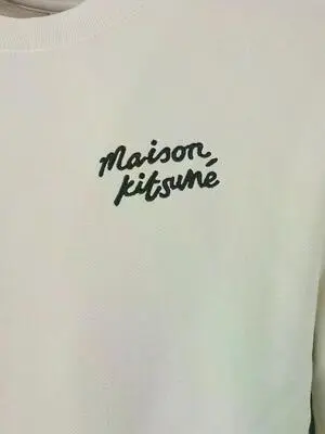 Maison Kitsuné Logo Embroidered Sweatshirt