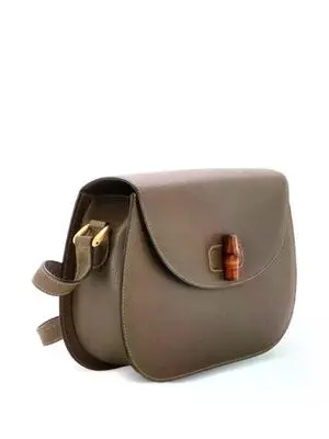 Gucci Vintage Convertible Bamboo Top Handle Bag
