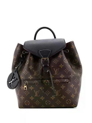 LOUIS VUITTON Montsouris Nm Monogram Canvas Pm Backpack - Black