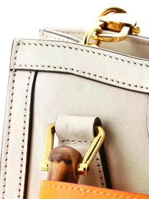 Gucci Diana Mini Bamboo Handle Tote Crossbody Bag - Neutrals