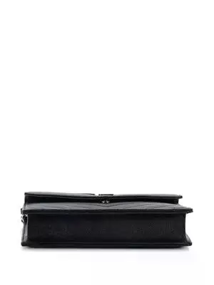 Saint Laurent Classic Monogram Wallet On Chain - Black