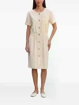 Saint Laurent Button-up Short-sleeve Dress