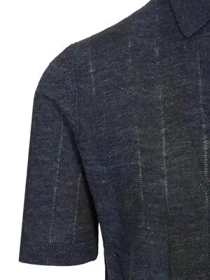 AL DUCA D’AOSTA 1902 Ribbed-knit Polo Shirt