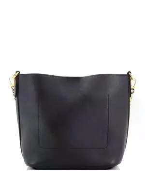 LOUIS VUITTON Lock And Walk Leather Bucket Bag - Black
