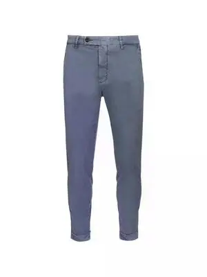 AL DUCA D’AOSTA 1902 Garment-dyed Chino Trousers - Blue