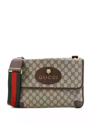 Gucci Gg Coated Canvas Messenger Bag - Brown