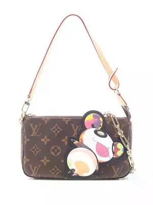 LOUIS VUITTON Monogram Panda Pochette Accessoires Satchel - Brown
