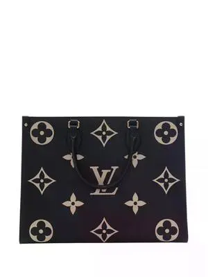 LOUIS VUITTON Monogram Empreinte Giant Onthego Mm Satchel - Black