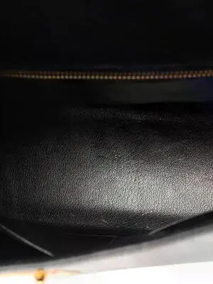 Hermès 1991 Box Calf Kelly Sellier 32 Satchel - Black