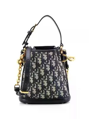 Dior Oblique Canvas Small Bucket Bag