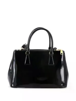 Prada Spazzolato Leather Double Zip Satchel