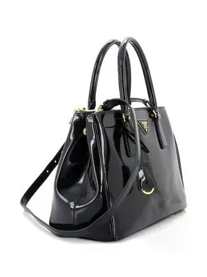Prada Spazzolato Leather Double Zip Satchel