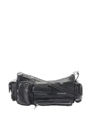 Balenciaga Lambskin Superbusy Sling Bag - Black