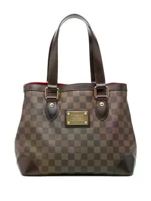 LOUIS VUITTON Damier Ebene Hampstead Pm Tote Bag - Brown