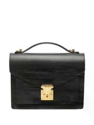 LOUIS VUITTON Epi Monceau 28 Satchel - Black