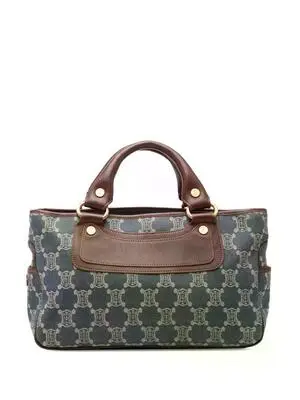 Celine Macadam Denim Boogie Handbag - Blue
