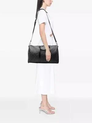 LOUIS VUITTON Monogram Eclipse Keepall Bandouliere 45 Travel Bag