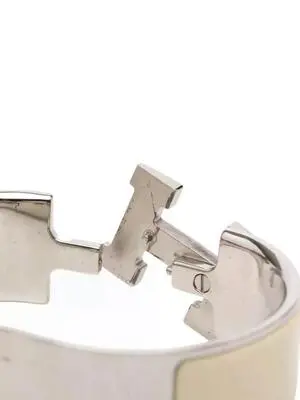 Hermès Wide Enamel Clic Clac H Bracelet Pm - Silver