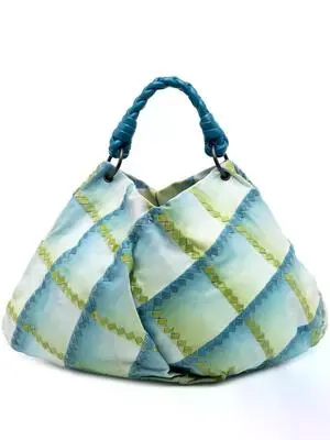 Bottega Veneta Aquilone Fortune Cookie Hobo Bag - Blue