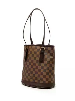 LOUIS VUITTON Damier Ebene Marais Bucket Bag