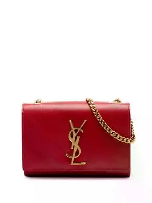 Saint Laurent Small Monogram Kate Crossbody Bag - Red