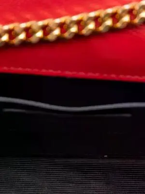 Saint Laurent Small Monogram Kate Crossbody Bag - Red
