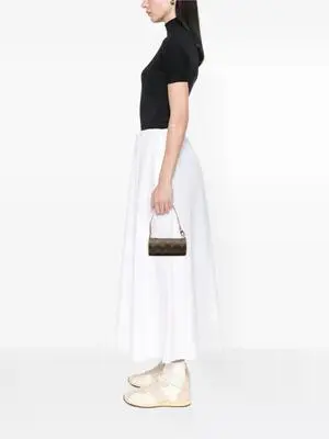LOUIS VUITTON Monogram Papillon Pochette Handbag - Brown