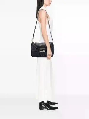 Fendi Large Leather Mia Crossbody Bag