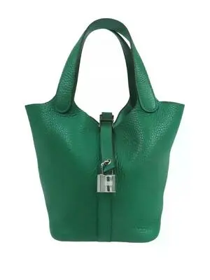 Hermès 2017 Clemence Picotin Lock 18 Handbag - Green