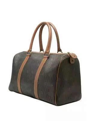 Dior Honeycomb Coated Canvas Boston Bag - Black