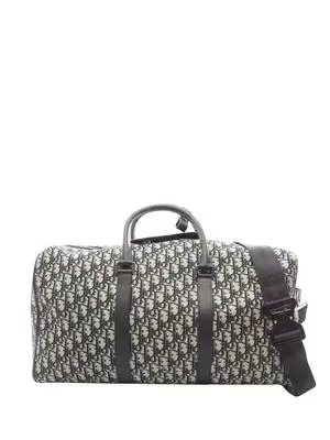 Dior Oblique Canvas Lingot 50 Travel Bag - Blue