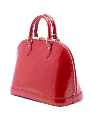 LOUIS VUITTON Monogram Vernis Alma Pm Handbag