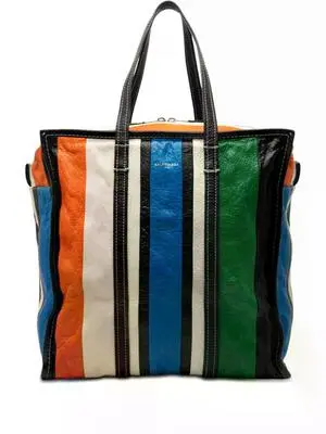 Balenciaga Lambskin Bazar Shopper M Satchel - Blue