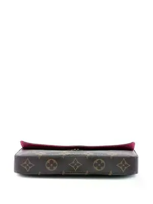 LOUIS VUITTON Monogram Pochette Felicie Crossbody Bag - Brown