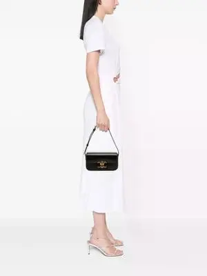 Celine Shiny Calfskin Triomphe Claude Shoulder Bag