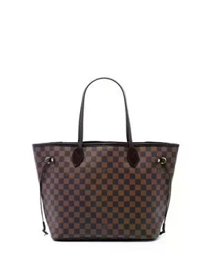 LOUIS VUITTON Damier Ebene Neverfull Mm Tote Bag - Brown