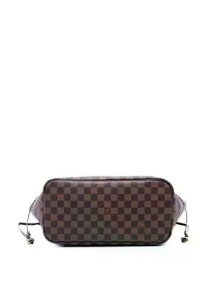 LOUIS VUITTON Damier Ebene Neverfull Mm Tote Bag