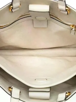 Gucci 1955 Horsebit Chain Tote Satchel - White