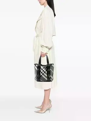 Burberry Beat Check Nylon Victoria Tote Bag