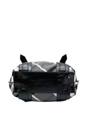 Burberry Beat Check Nylon Victoria Tote Bag