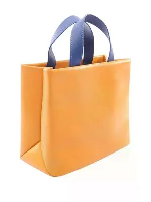 LOUIS VUITTON Calfskin Shopper Tote Satchel - Orange