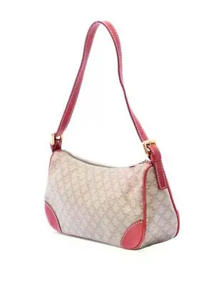 Celine Macadam Coated Canvas Shoulder Bag