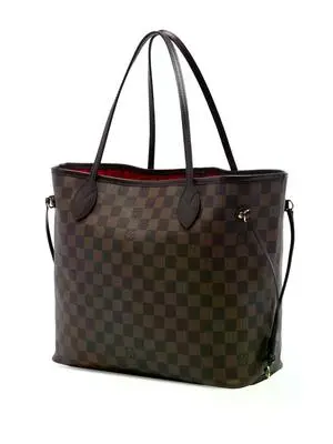 LOUIS VUITTON Damier Ebene Neverfull Mm Tote Bag