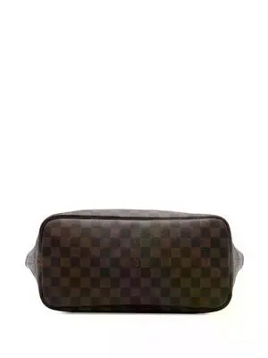 LOUIS VUITTON Damier Ebene Neverfull Mm Tote Bag
