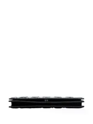 Dior Patent Cannage Lady Clutch With Chain - Black