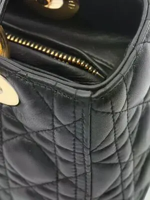 Dior Lambskin Cannage Lady Satchel - Black