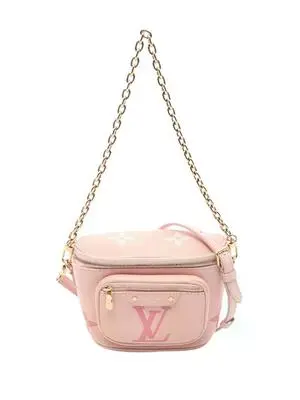 LOUIS VUITTON Monogram Empreinte Giant The Pool Mini Bumbag Satchel - Pink