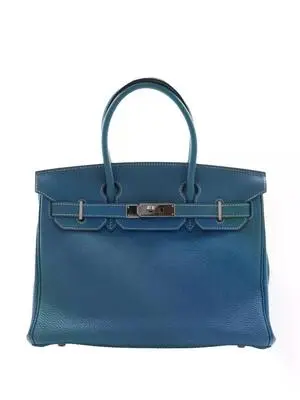 Hermès Birkin 30 Togo Leather Handbag - Blue